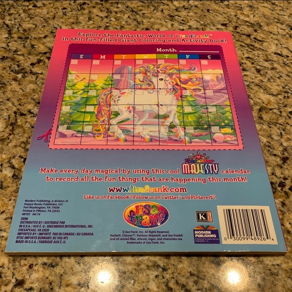 Lisa Frank | Toys | Lisa Frank Giant Coloring And Activity Book | Poshmark